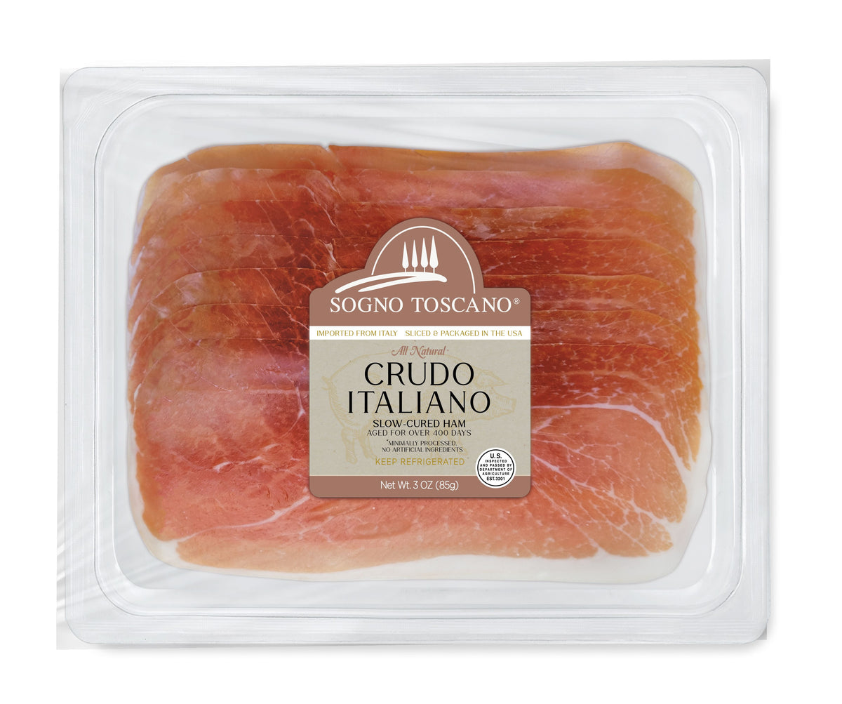 Buy Italian Crudo Pre-sliced 3oz Online | Sogno Toscano