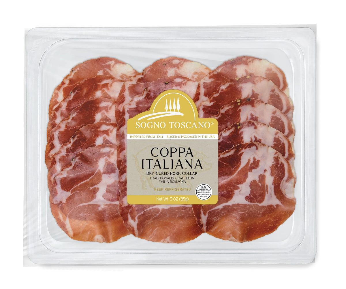 Buy Coppa Italiana Pre-sliced 3oz Online | Sogno Toscano