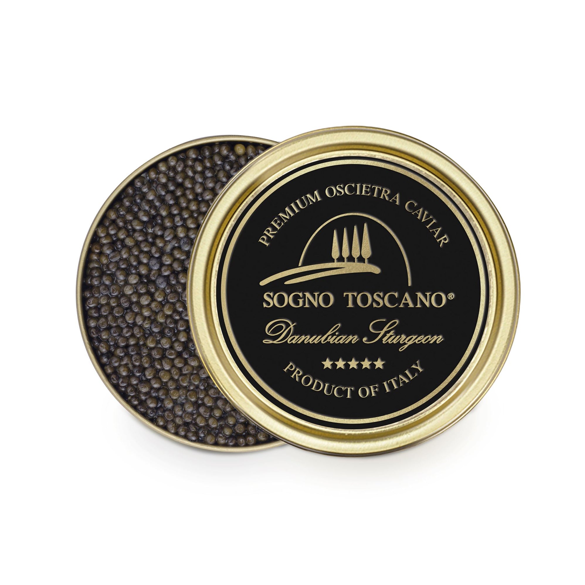 Buy Premium Ossetra (Oscietra) Caviar 1.05oz Online | Sogno Toscano
