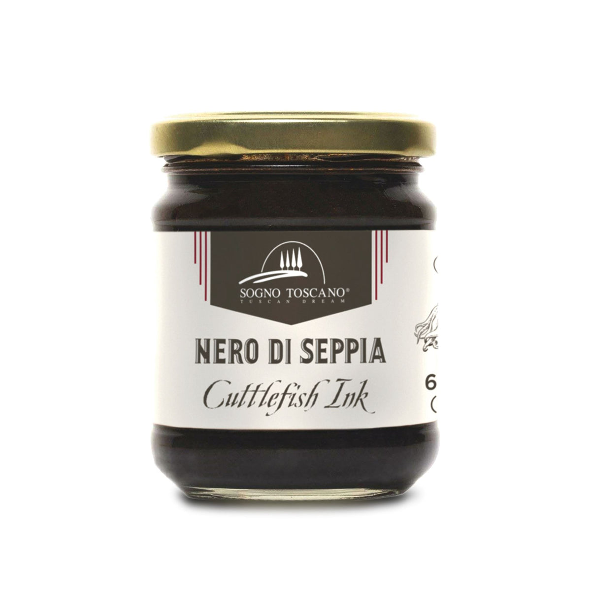 Buy Black Squid INK 6.3oz Jar Online - Seafood & Caviars | Sogno Toscano